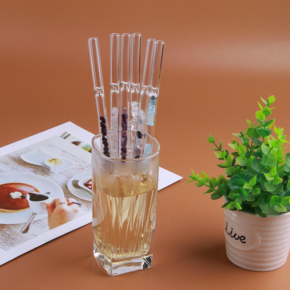Crystal Elixir Straws | Set of 4-6 For Healing Gemstone Infused Water