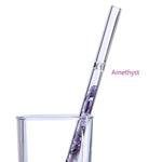 Crystal Elixir Straws | Set of 4-6 For Healing Gemstone Infused Water