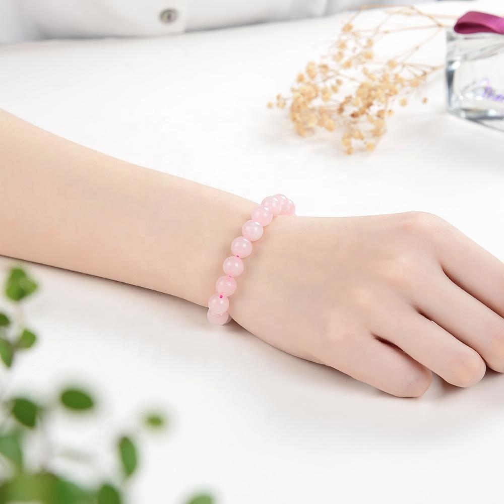 Rose Quartz Bead Bracelet - Healing Bead Bracelet | TARAH CO